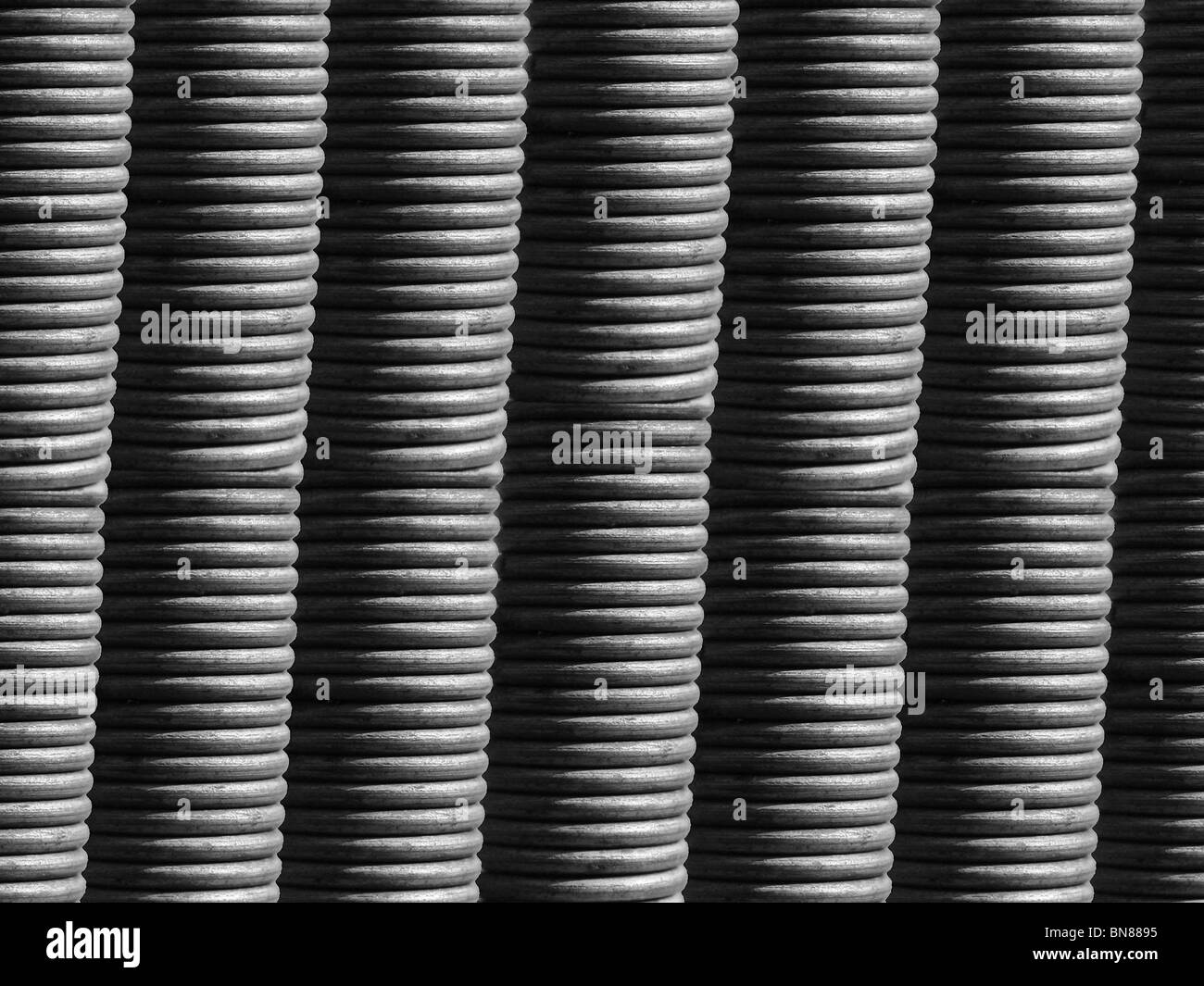 Spiral spring set metal Black and White Stock Photos & Images - Alamy