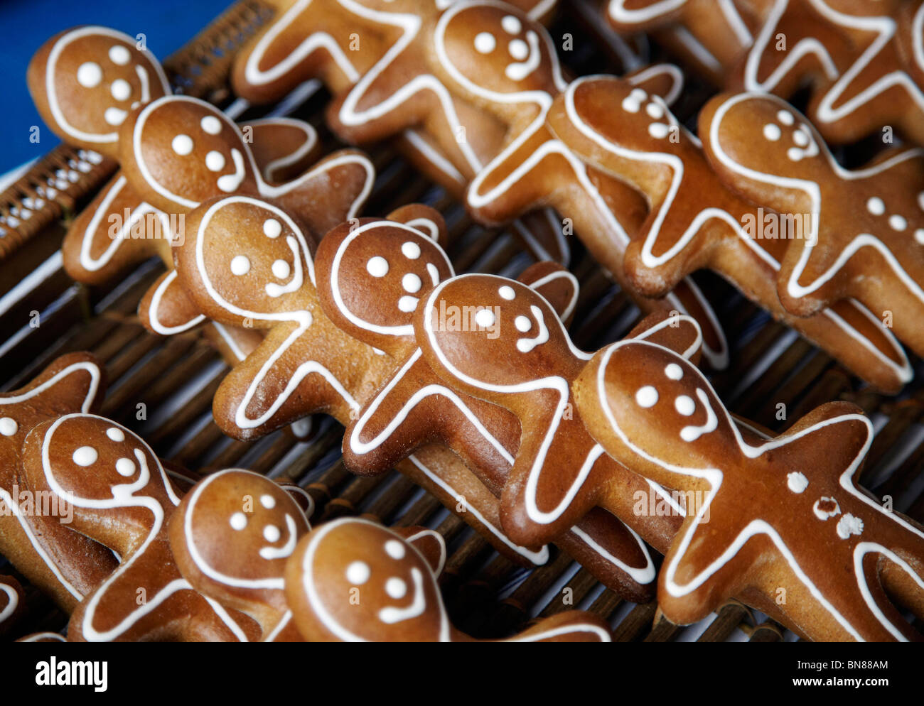rows of gingerbread men Stock Photo - Alamy