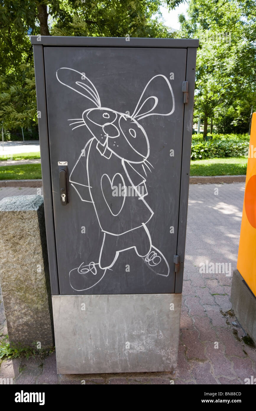 Rabbit graffiti hi-res stock photography and images - Alamy
