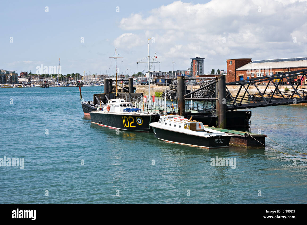 High Speed Launch HSL102 and Seaplane Tender ST1502 of RAF at ...