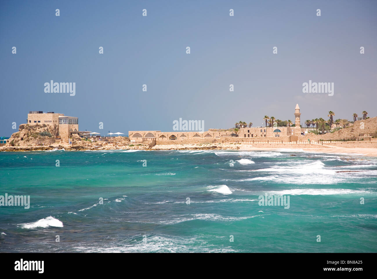 The Bay at Caesarea - Israel Stock Photo - Alamy