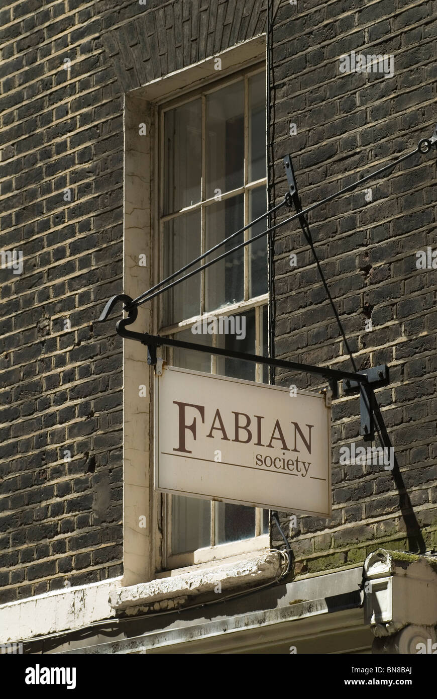 Fabian Society sign first floor office in Dartmouth Street London SW1 ...