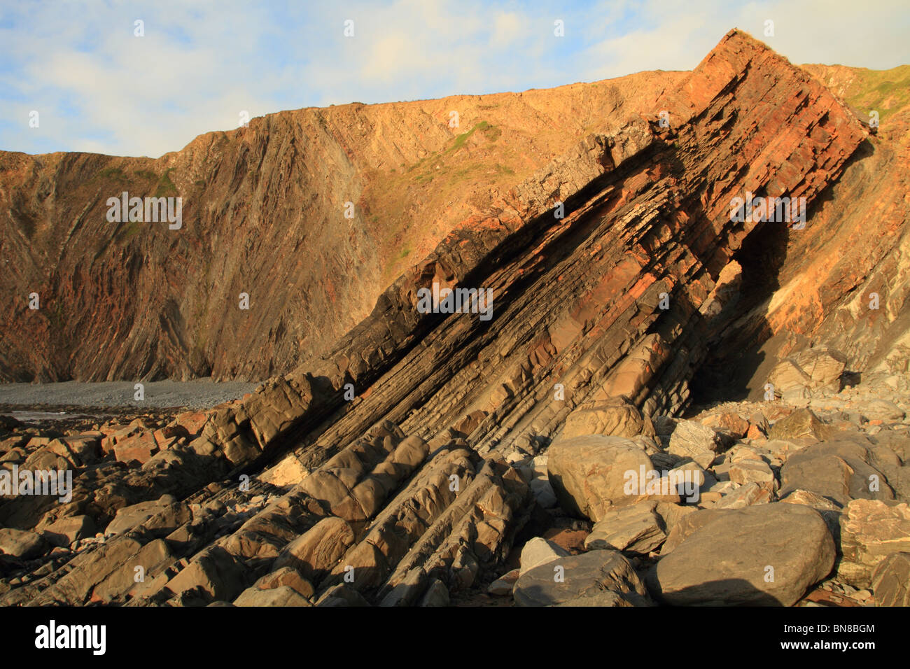 Hartland Quay, rock structure, North Devon, England, UK Stock Photo - Alamy