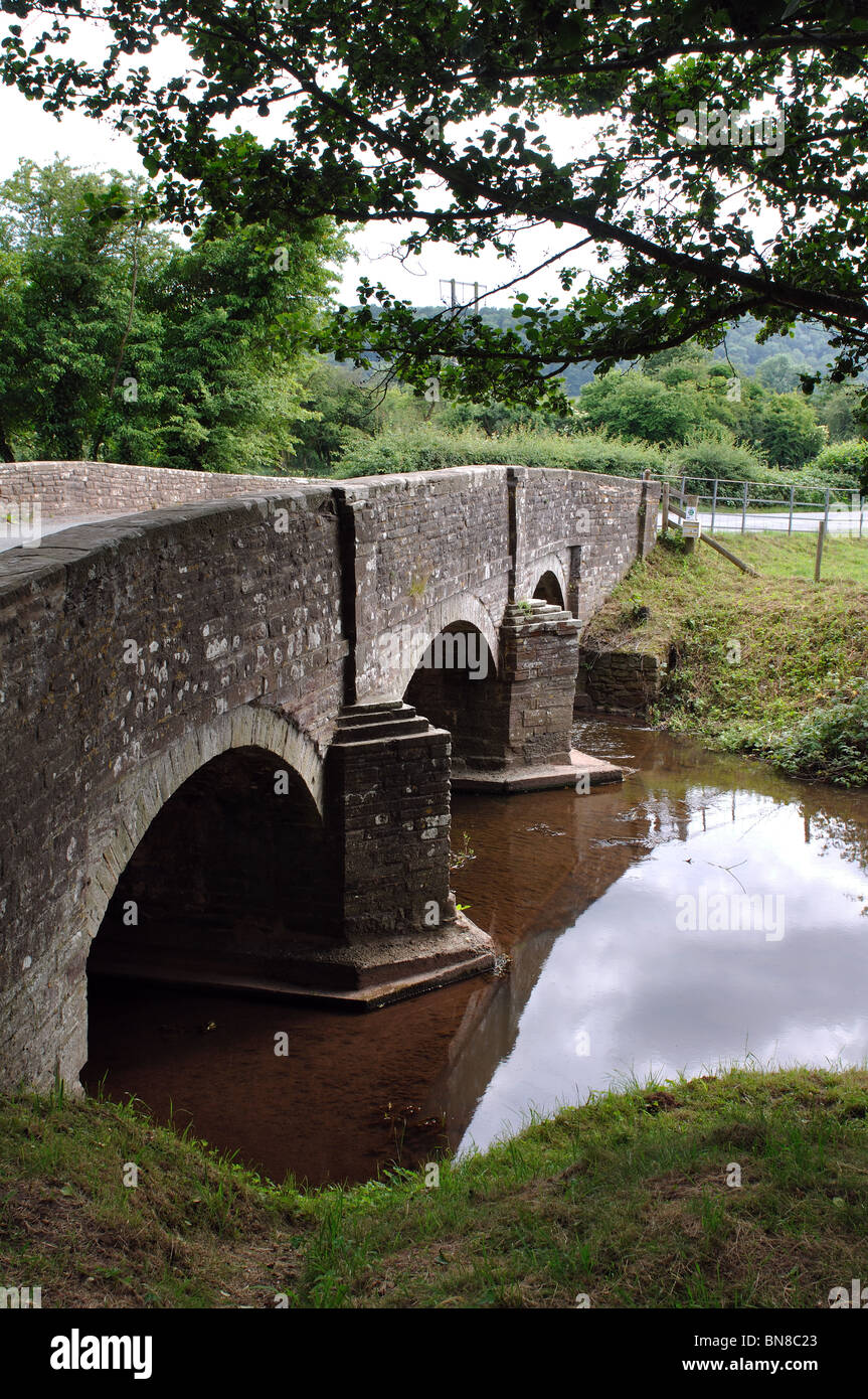 River Dore and bridge, Vowchurch, Herefordshire, England, UK Stock ...