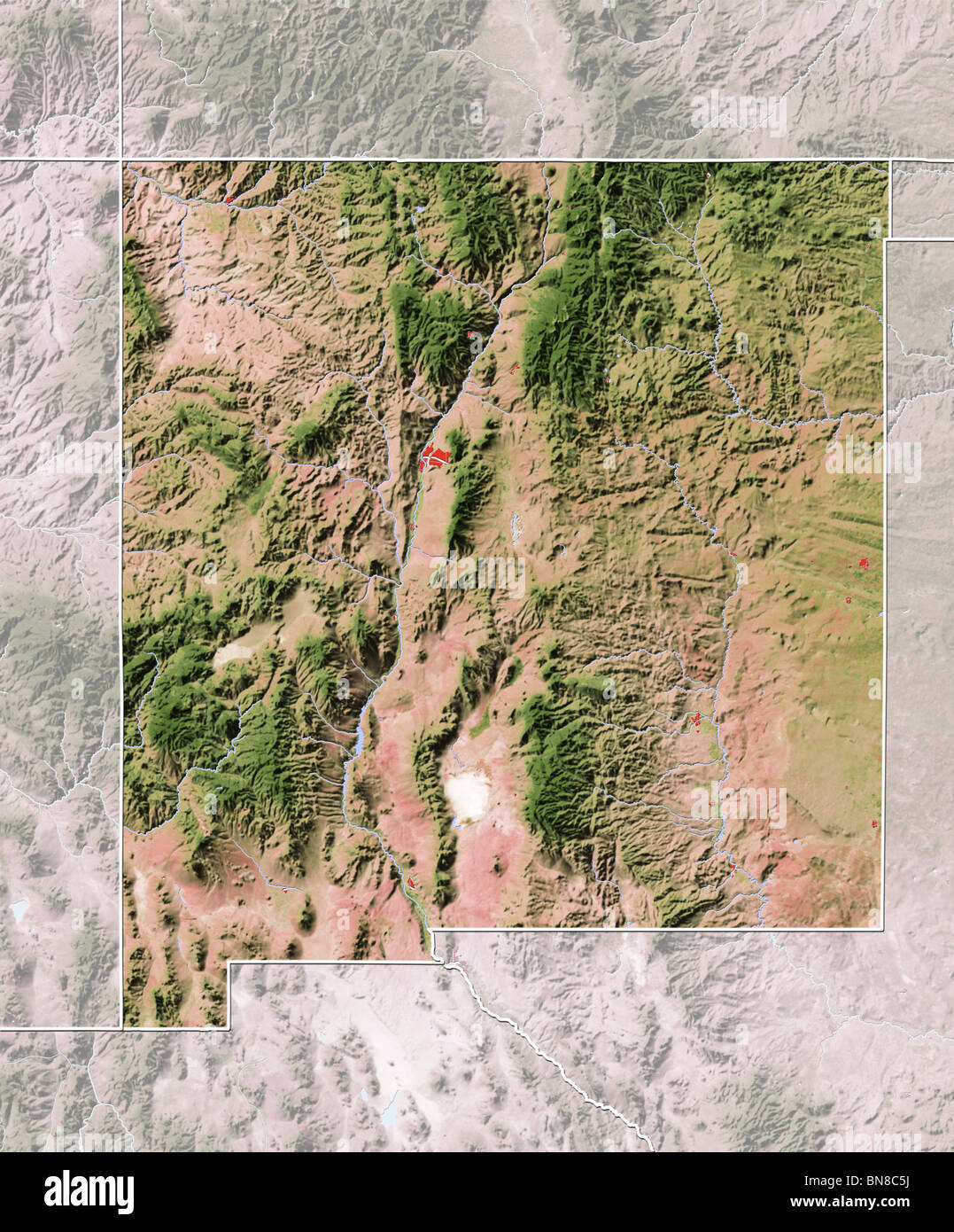 New Mexico Physical Map - Agnese Latashia New Mexico Physical Map - Agnese Latashia