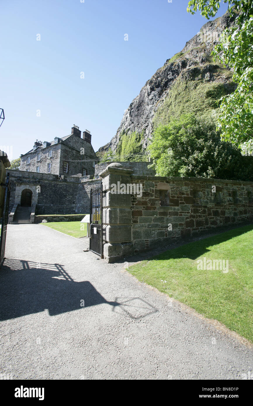 Town of Dumbarton, Scotland. The Scheduled Ancient Monument of ...