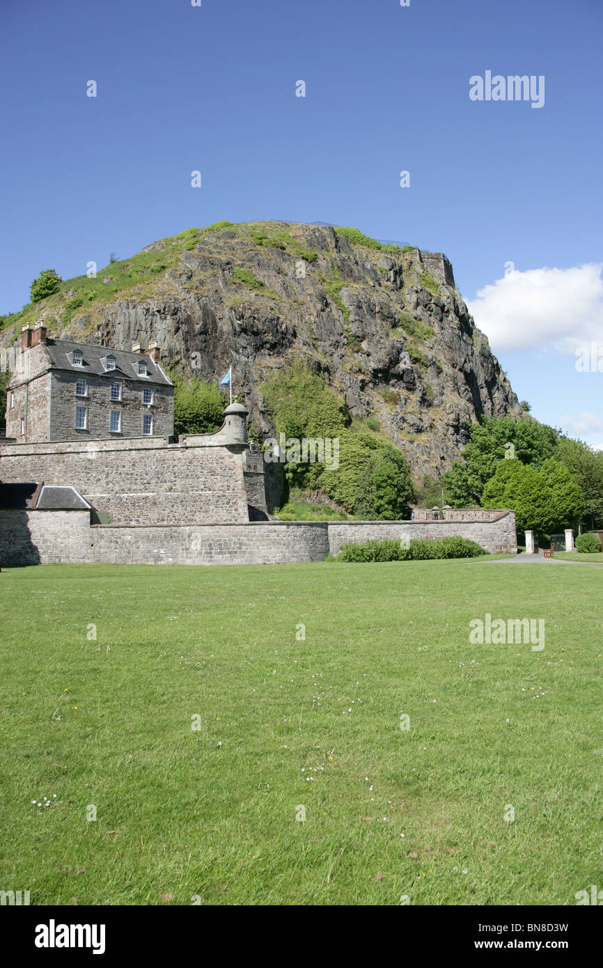 Town of Dumbarton, Scotland. The Scheduled Ancient Monument of ...