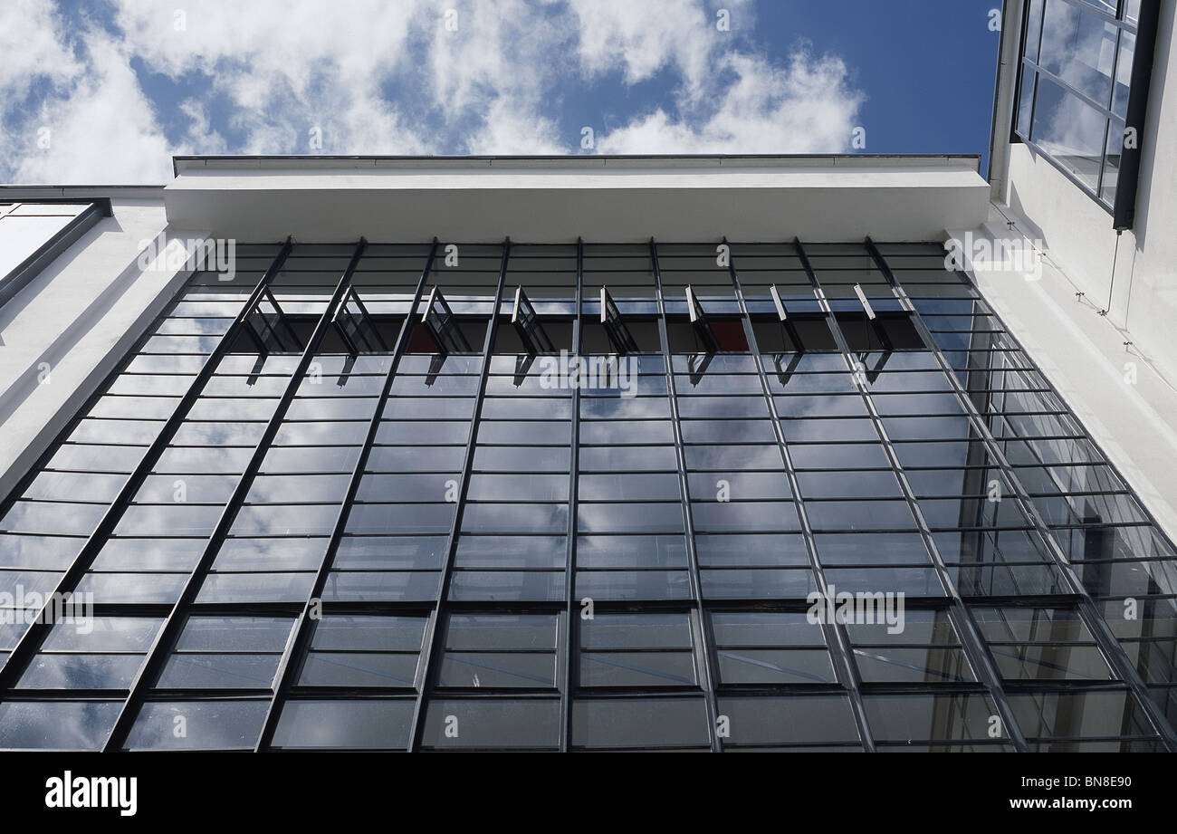 Bauhaus Building Dessau by Walter Gropius, 1925-6. Windows Stock Photo ...