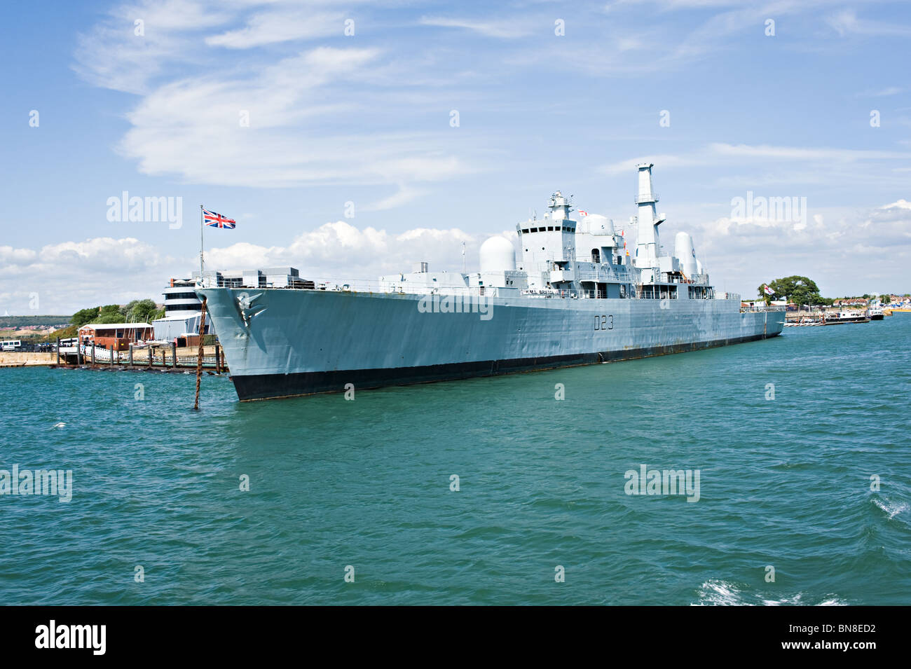 Royal Navy Warship Type 82 Destroyer HMS Bristol D23 Permanently Based ...