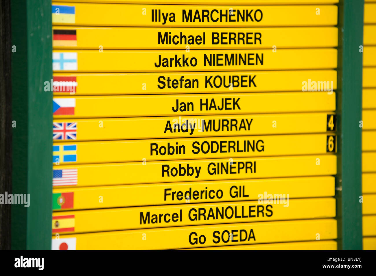 Tennis score board hi-res stock photography and images - Alamy