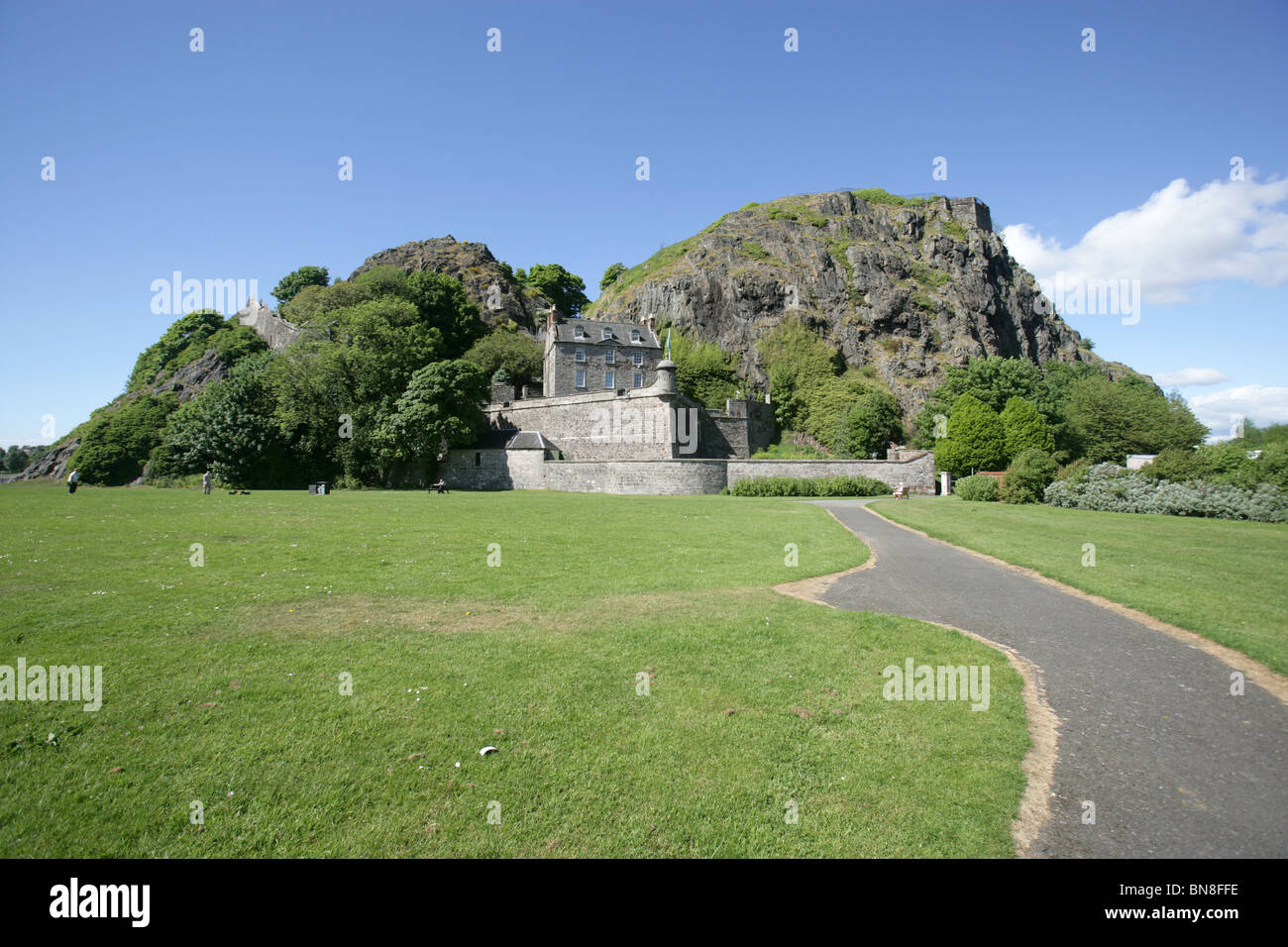 Town of Dumbarton, Scotland. The Scheduled Ancient Monument of ...
