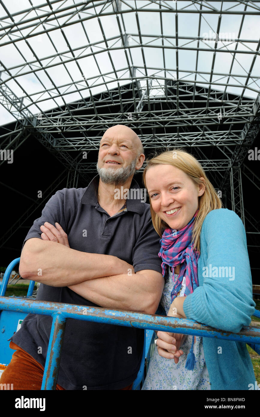Glastonbury Festival Founder Michael Eavis with his daughter Emily ...