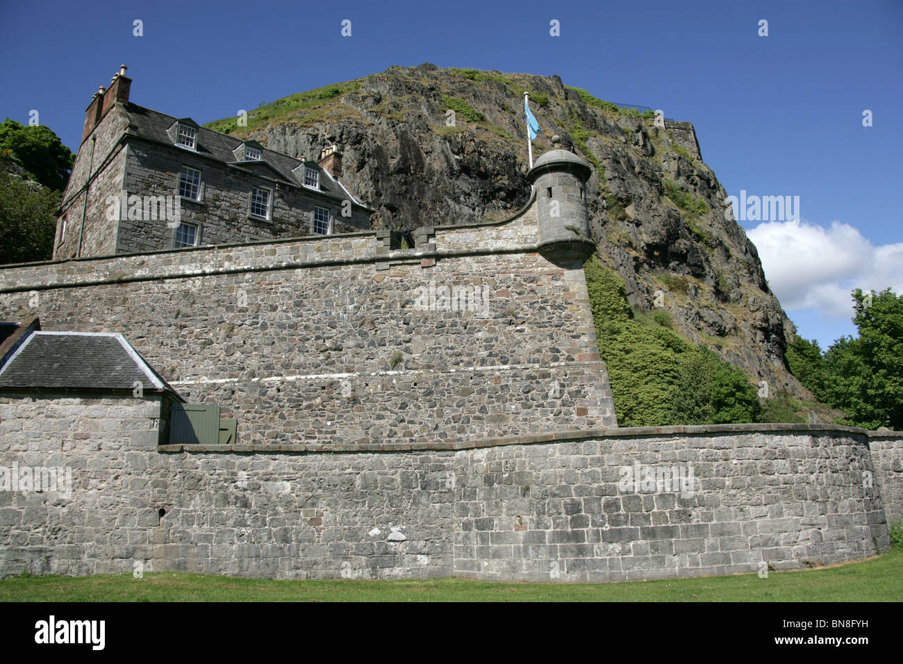 Town of Dumbarton, Scotland. The Scheduled Ancient Monument of ...