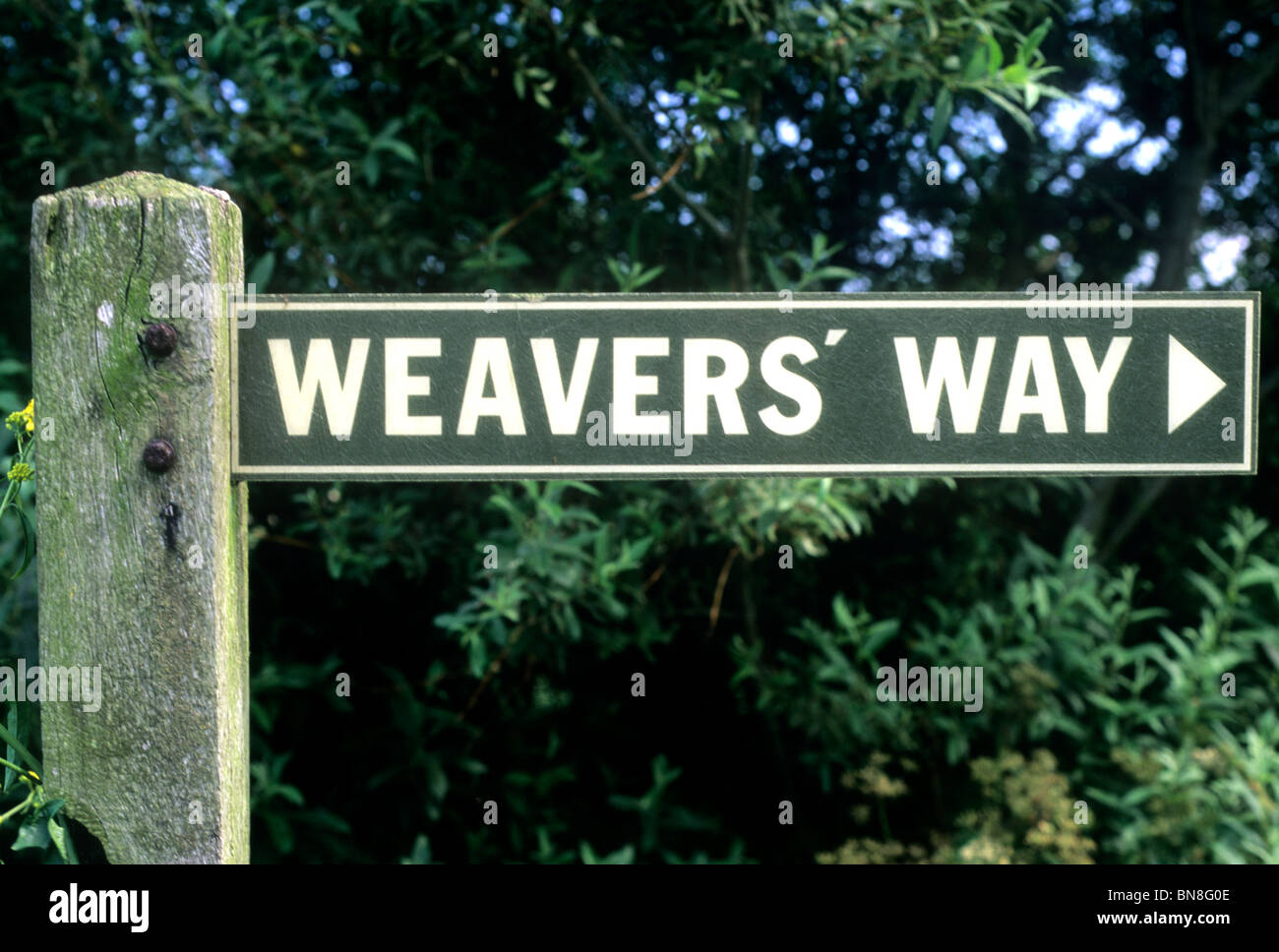 Weavers Way finger post Berney Arms, Norfolk England UK waymark ...