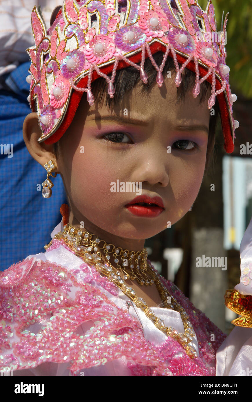Myanmar, Sagaing, Kaung Hmu daw Pagoda. Shin Pyu Ceremony Stock Photo ...