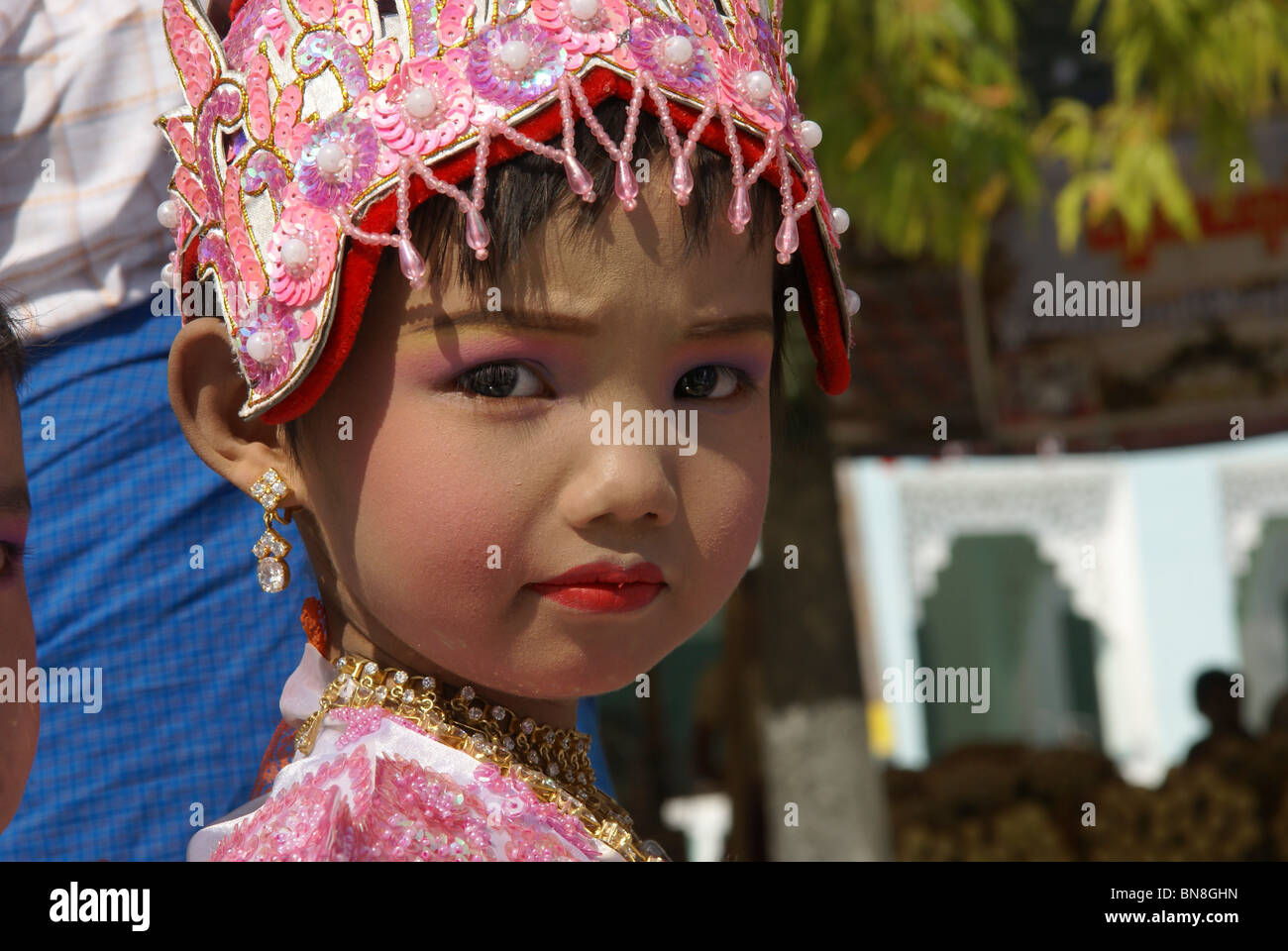 Myanmar, Sagaing, Kaung Hmu daw Pagoda. Shin Pyu Ceremony Stock Photo ...