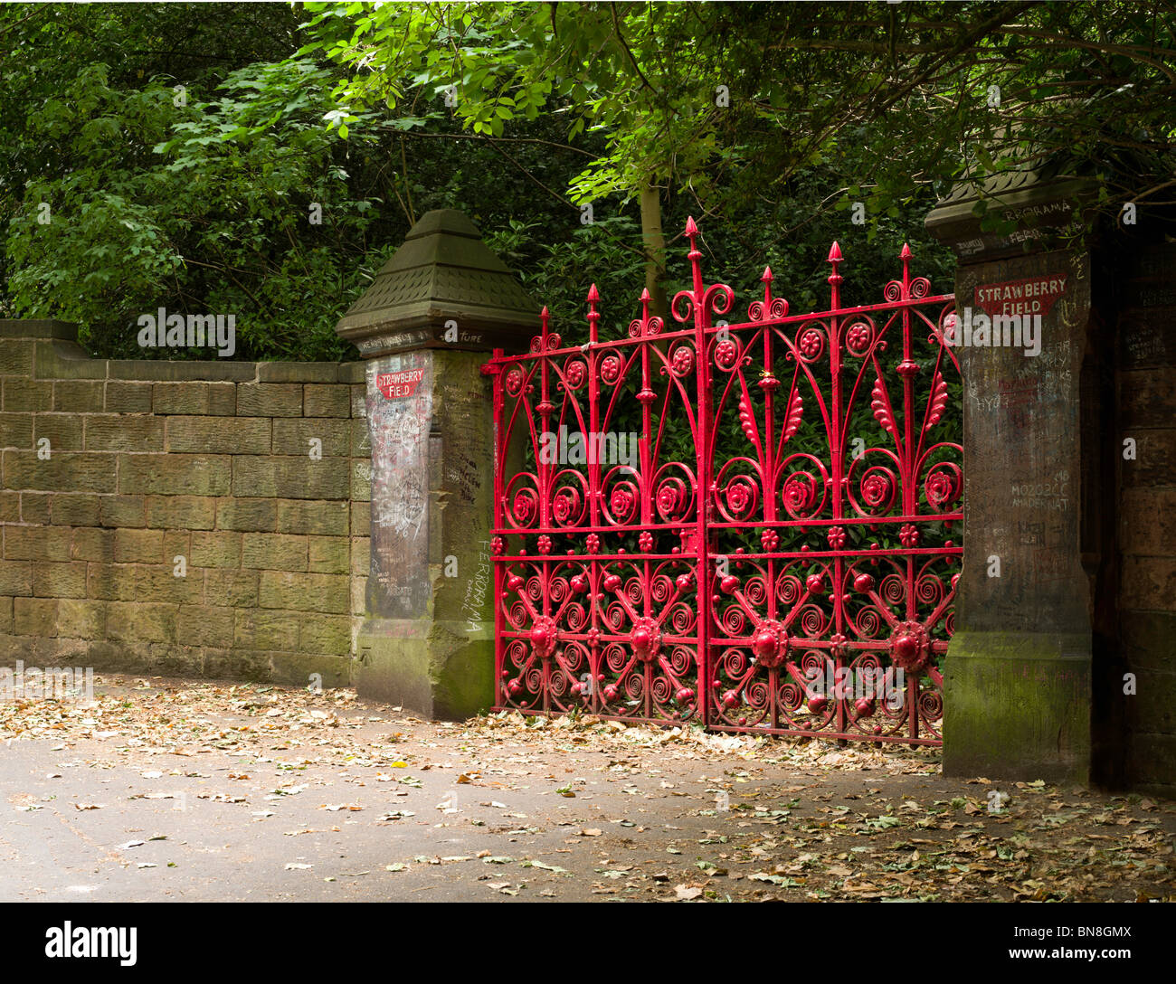 Gates to Strawberry Fields Liverpool, these are the original gates ...