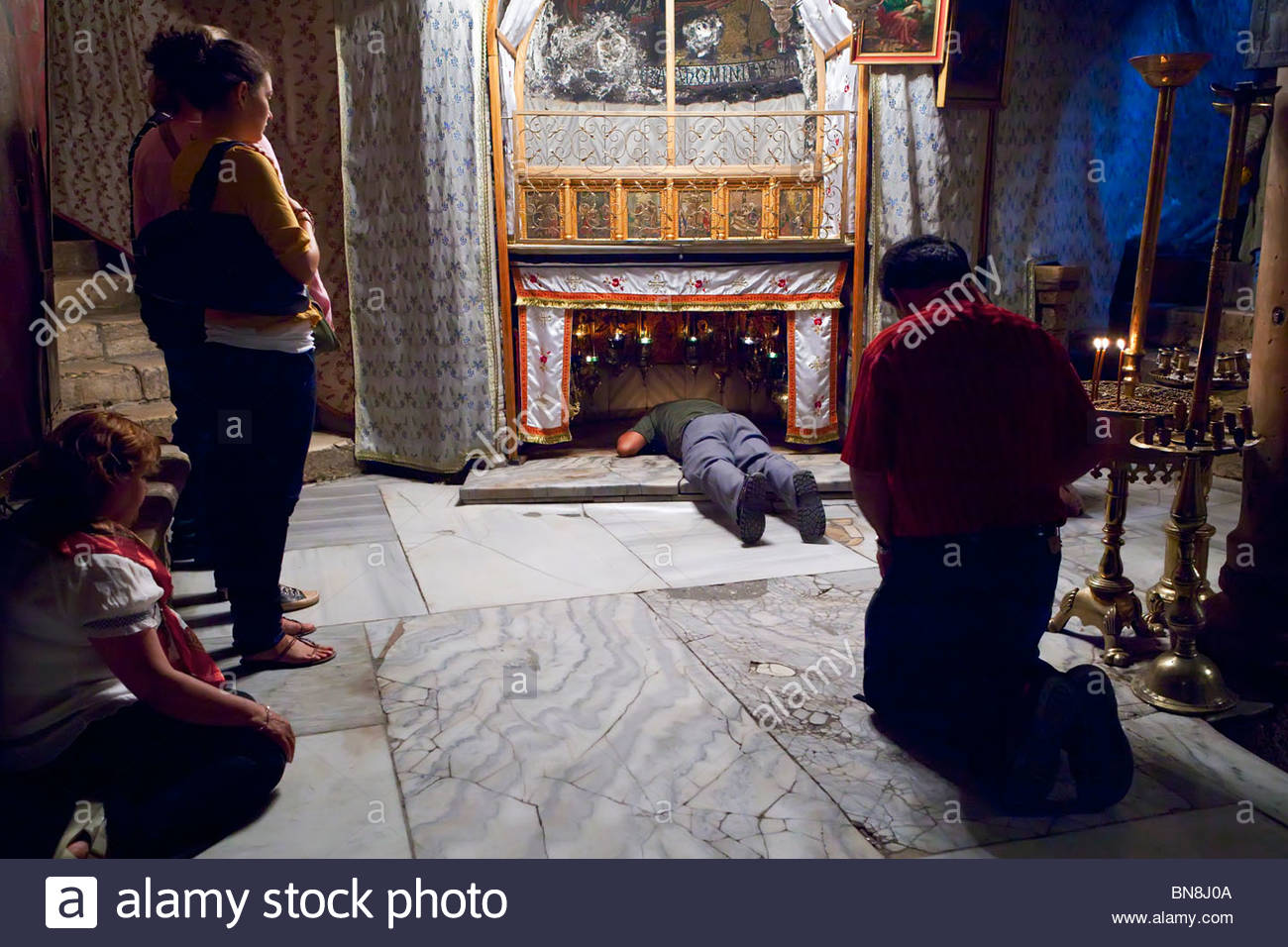 Church Of Nativity Grotto Stock Photos & Church Of Nativity Grotto ...