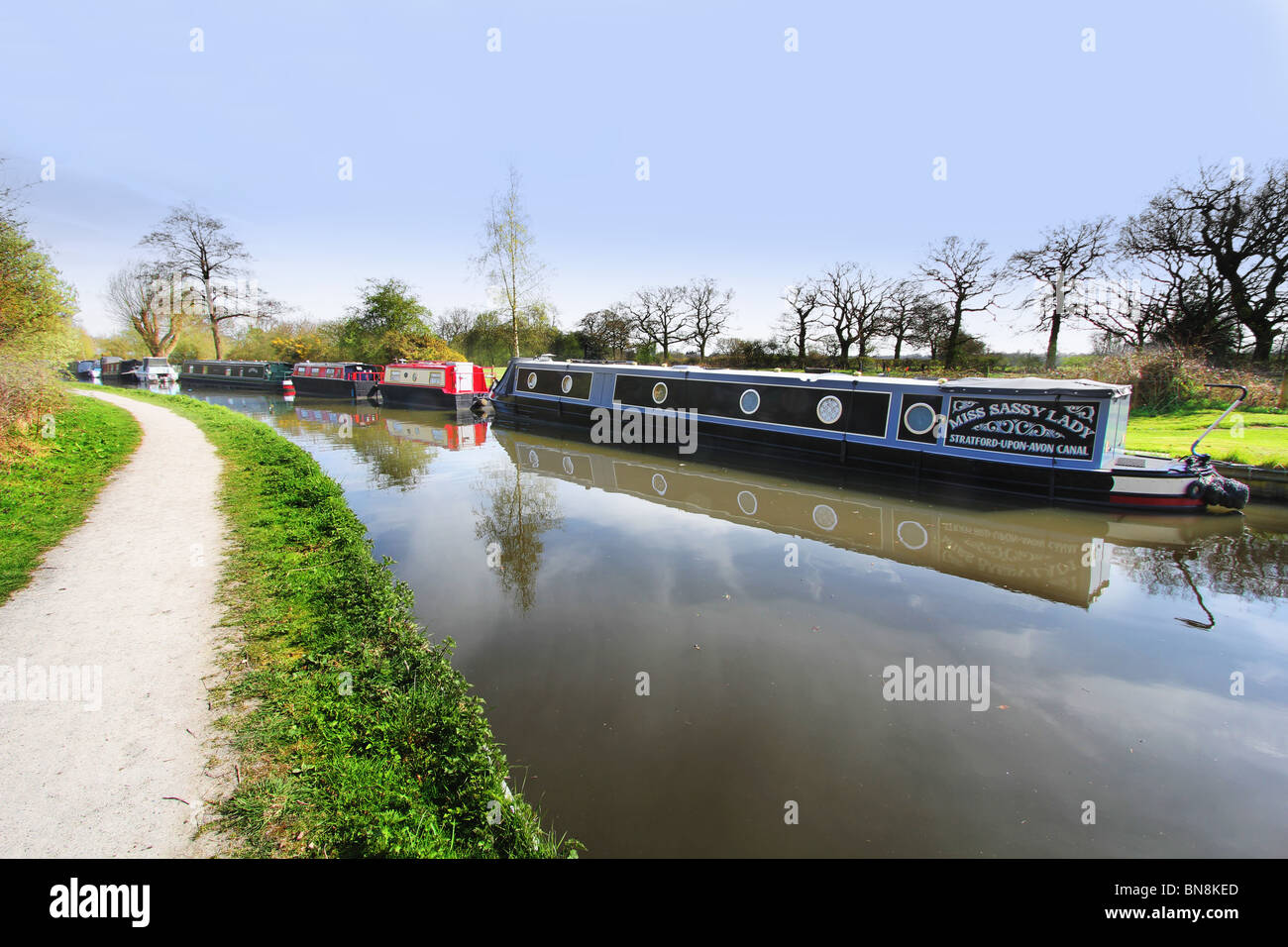 stratford upon avon canal lapworth flight of locks warwickshire ...