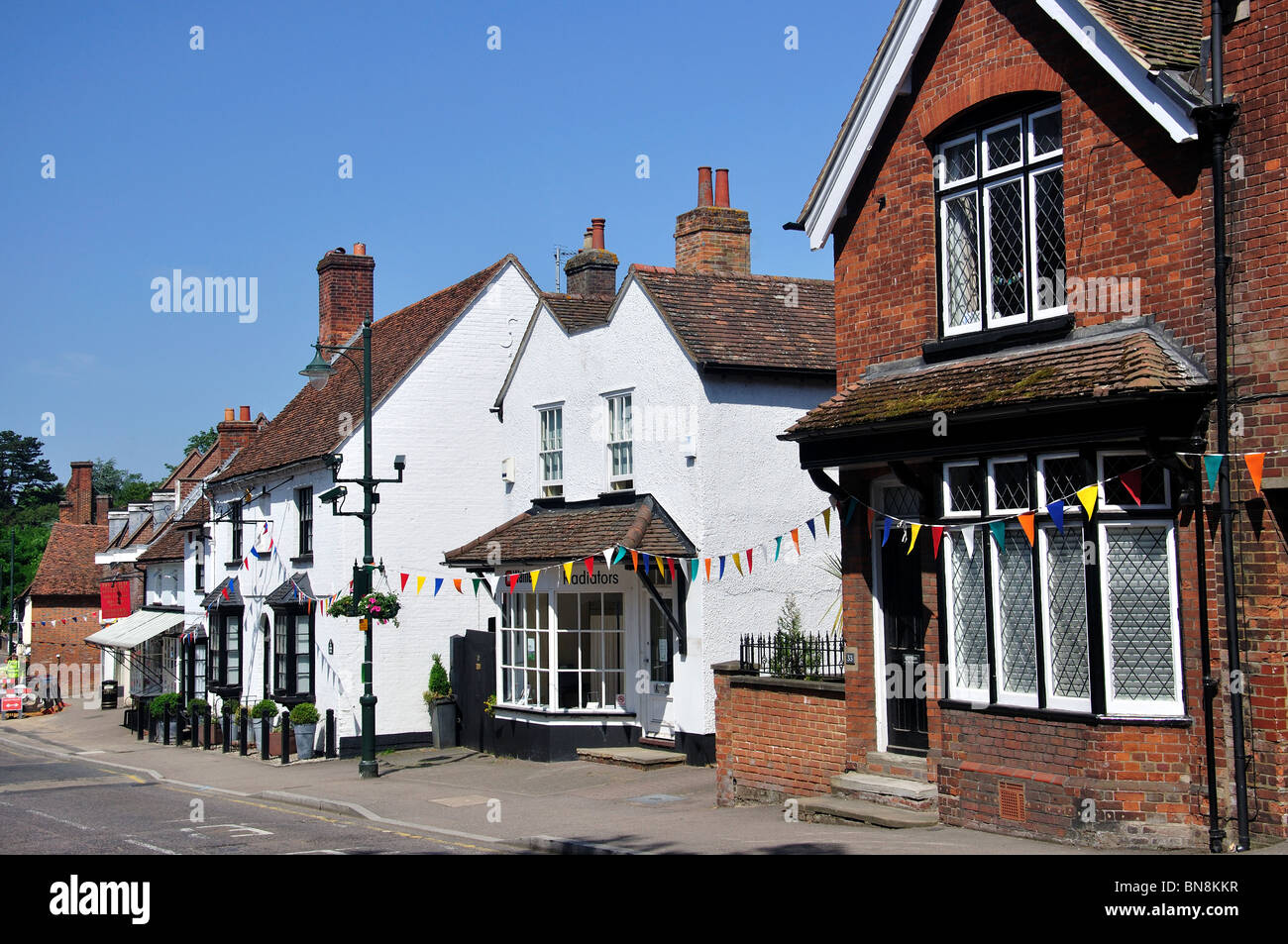 High street wheathampstead hertfordshire england hi-res stock ...