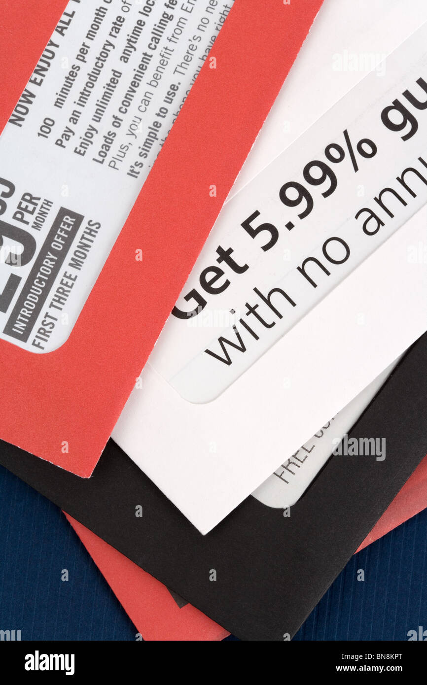 advertising mail for background, Business concept Stock Photo - Alamy