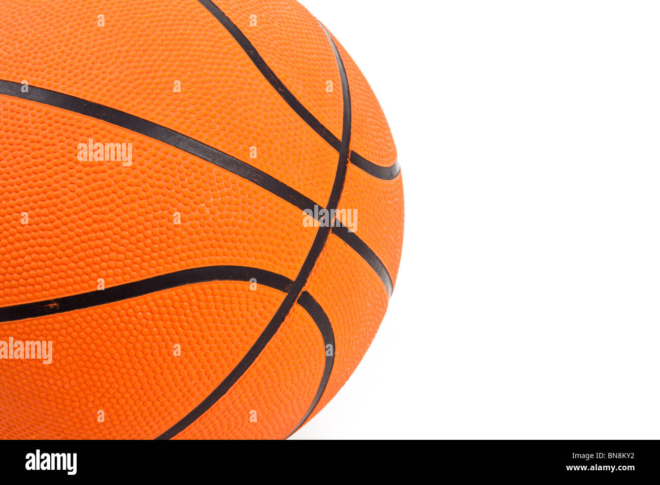Orange Basketball with white background Stock Photo - Alamy