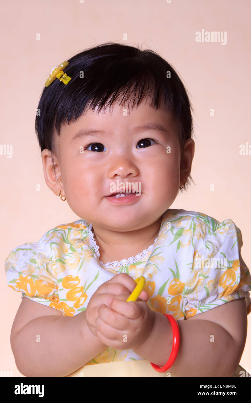 Asian Baby Girl Stock Photo - Alamy