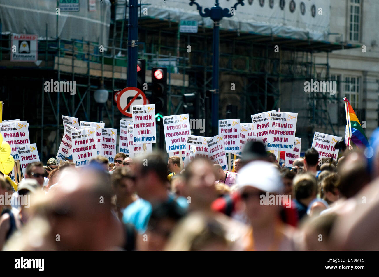 Gay pride march placard hi-res stock photography and images - Alamy