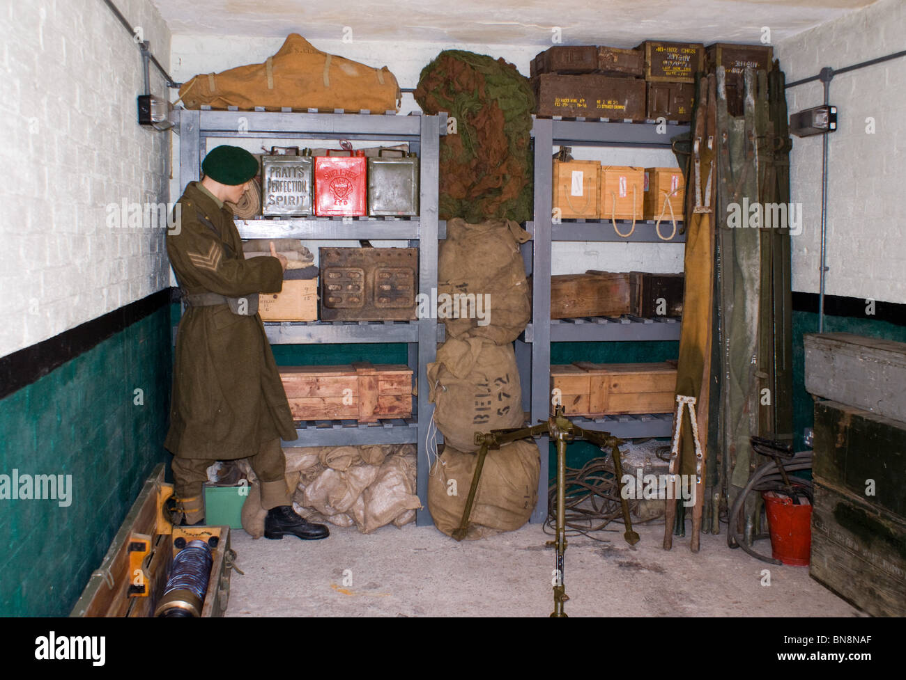 TABLEAU AT THE HEUGH BATTERY WW1 BOMBARDMENT MUSEUM HARTLEPOOL ENGLAND ...