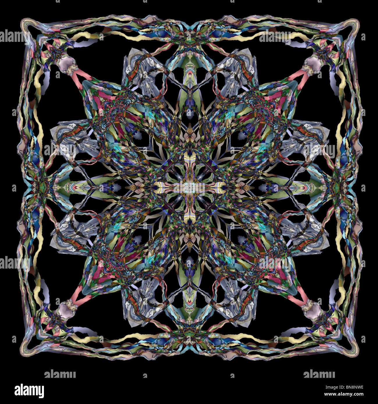 A pattern made using fractal design software Stock Photo - Alamy