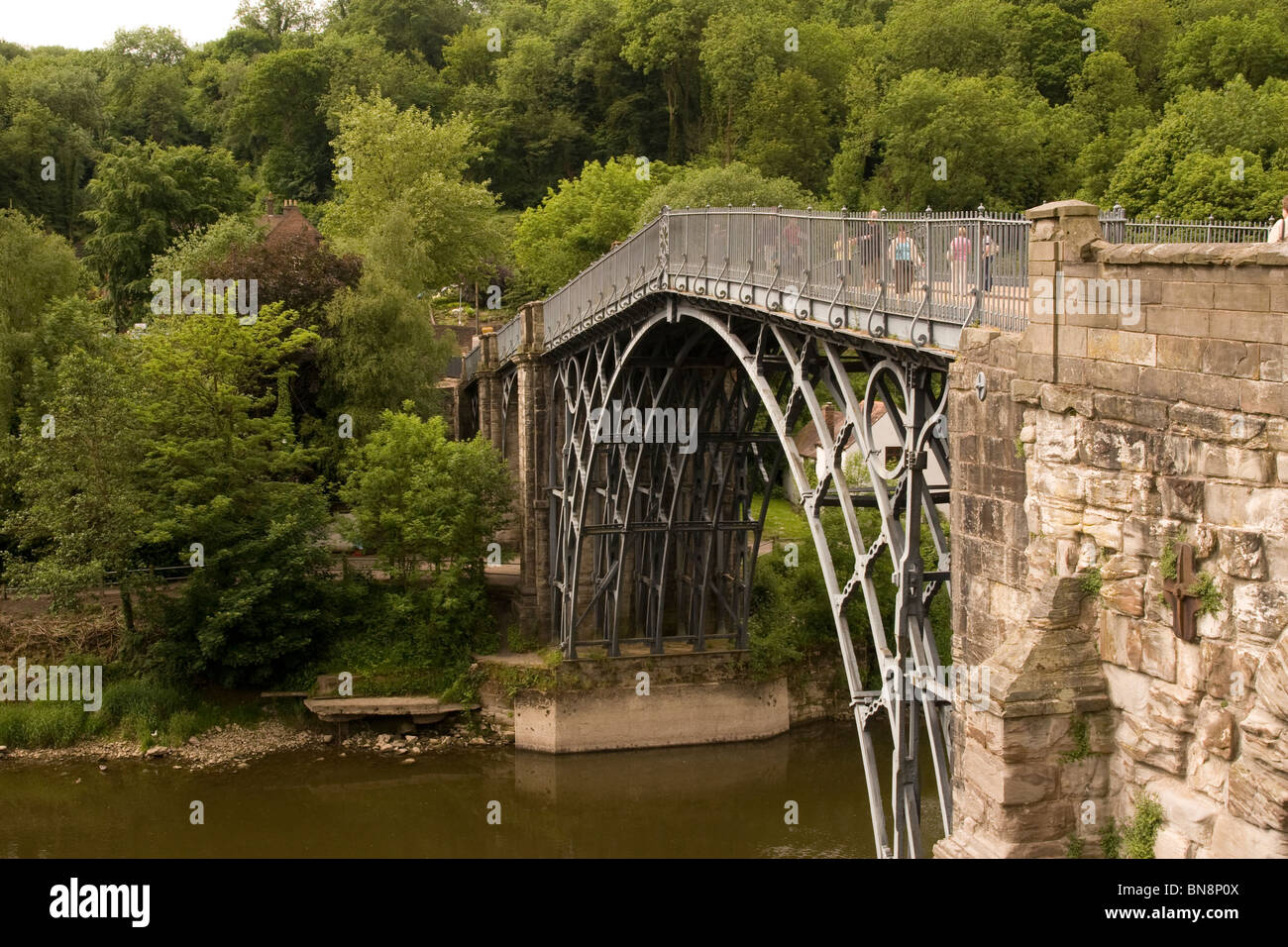 The Ironbridge built by Abraham Darby III over River Severn at ...