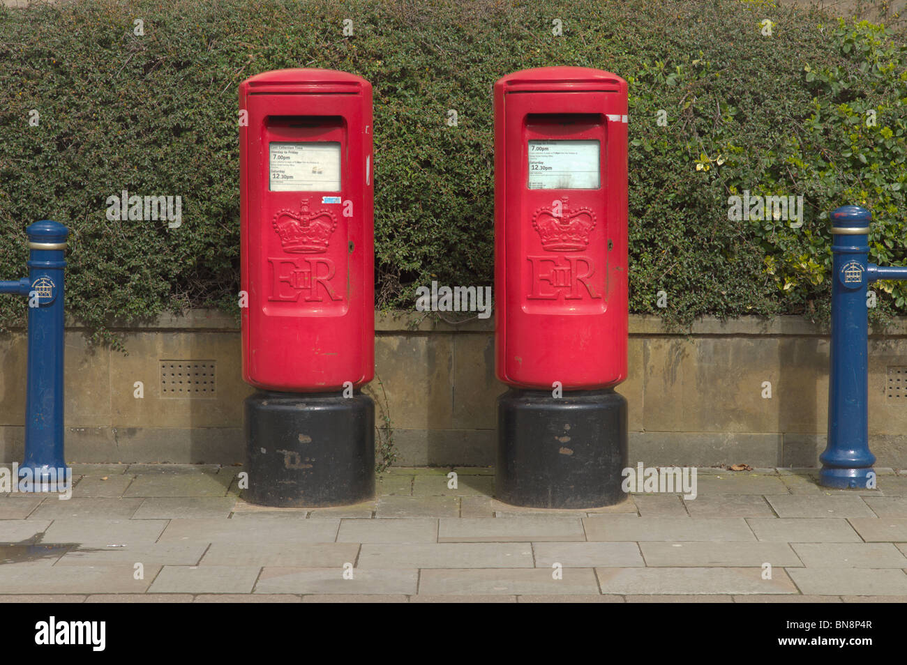 postbox in wall outside house in village Stock Photo - Alamy