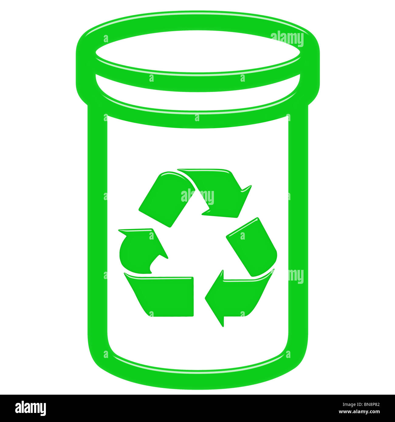 3d recycle bin Stock Photo - Alamy