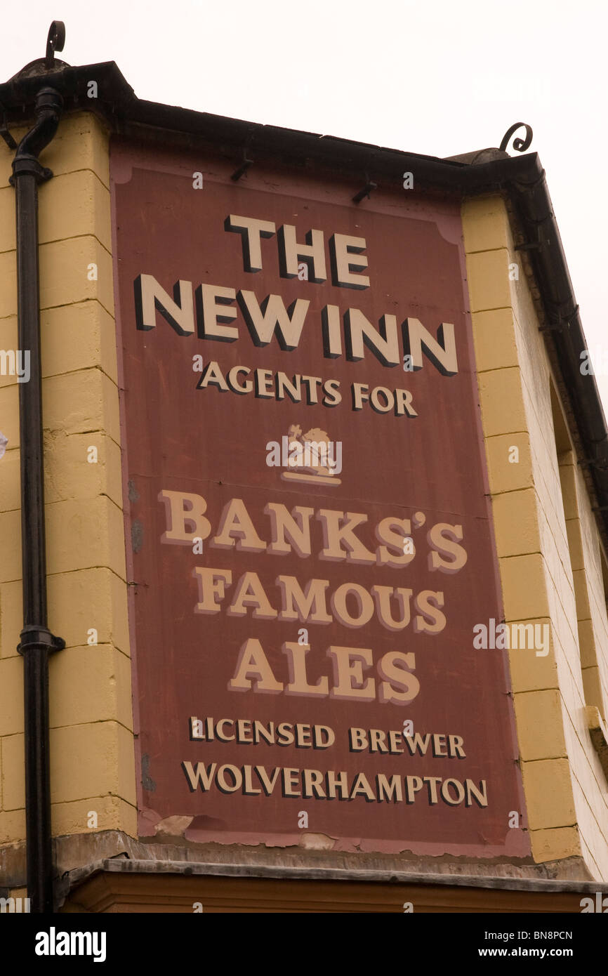 New Inn Pub Sign at Blists Hill Ironbridge Telford Shropshire West ...