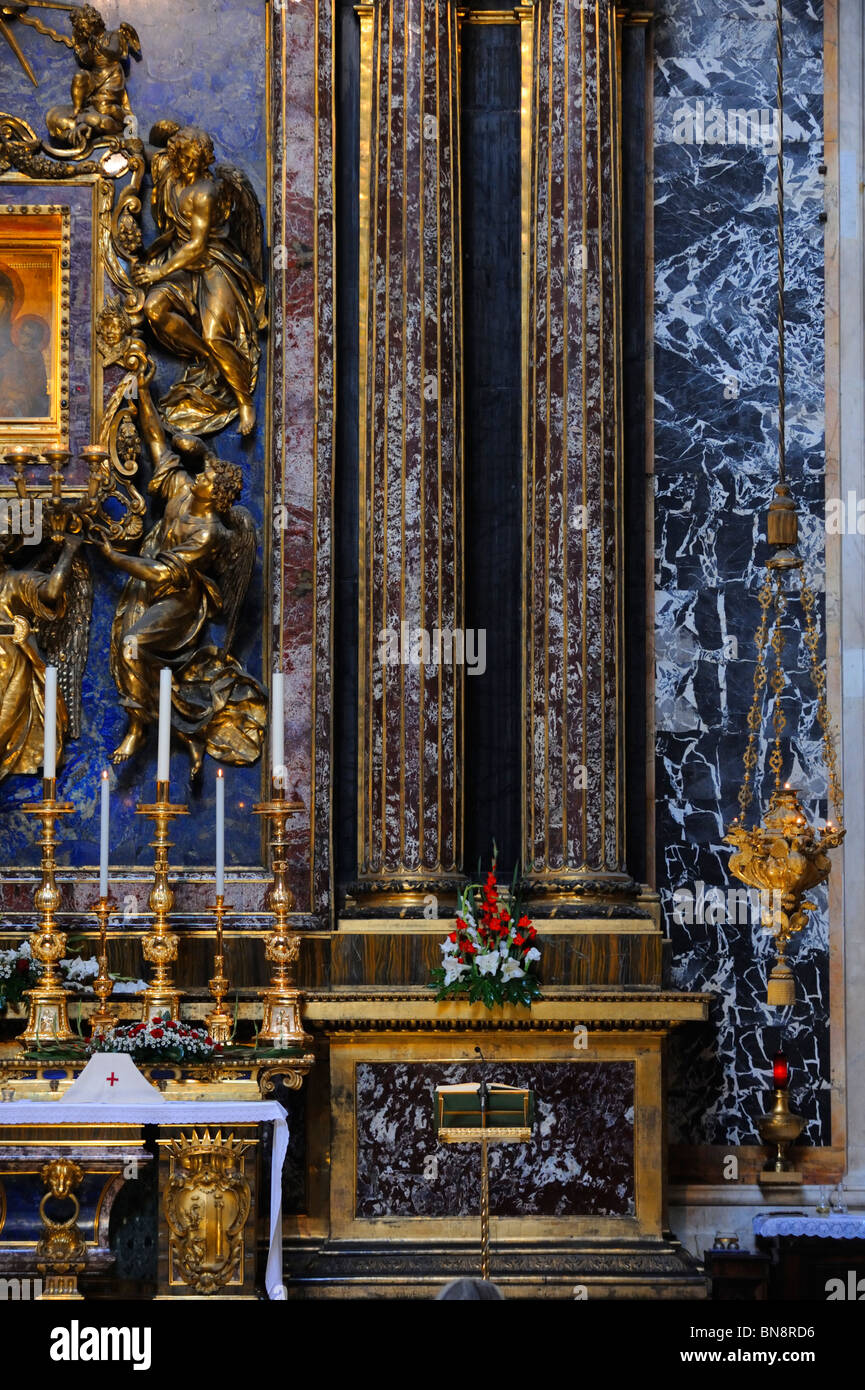Elaborate decoration in, Santa Maria Maggiore, Monte Esquilino, Rome ...