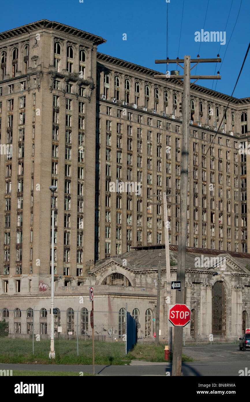 Old train station, Cork Town, Detroit, MI USA 2010, by Carol Dembinsky ...