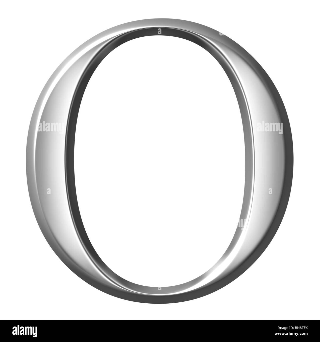 3d silver Greek letter Omikron Stock Photo - Alamy