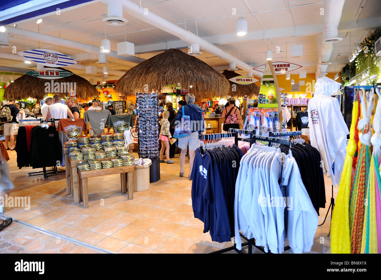 Gift Shop near Caribbean Cruise Ship in Puerta Maya and Cozumel Mexico ...