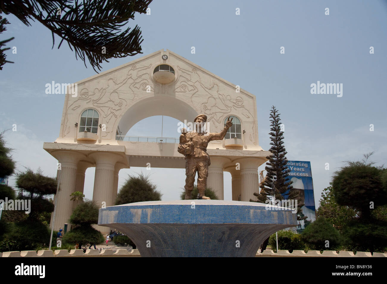 Africa, Gambia. Capital city of Banjul. Arch 22 Stock Photo - Alamy
