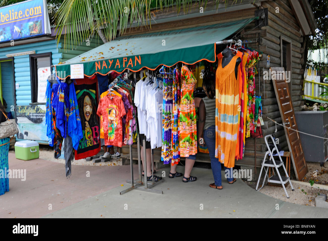 Shopping area for Caribbean Cruise ship in Belize City Belize Central ...