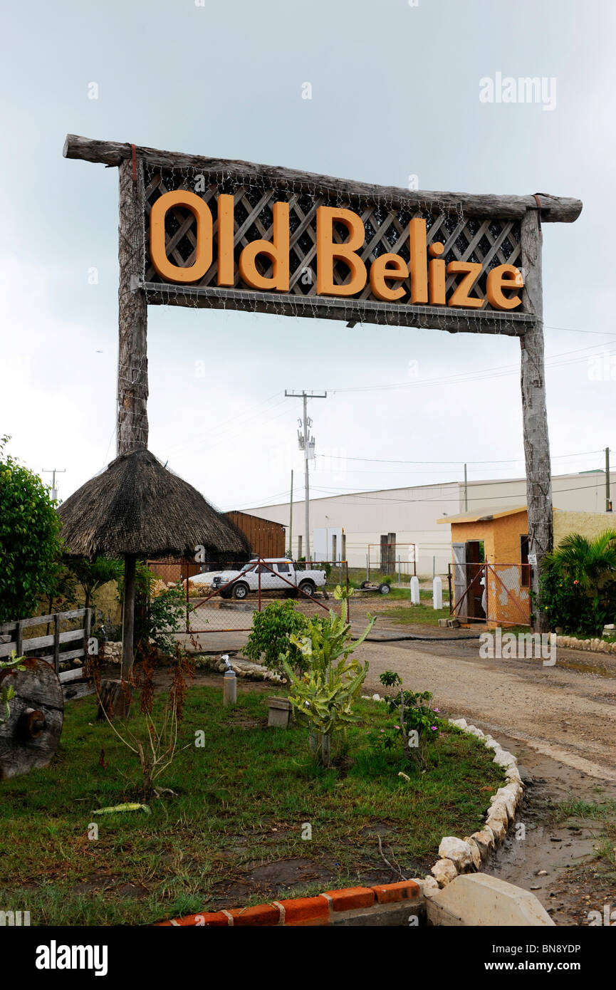 Old Belize area in Belize City Belize Central America Stock Photo - Alamy