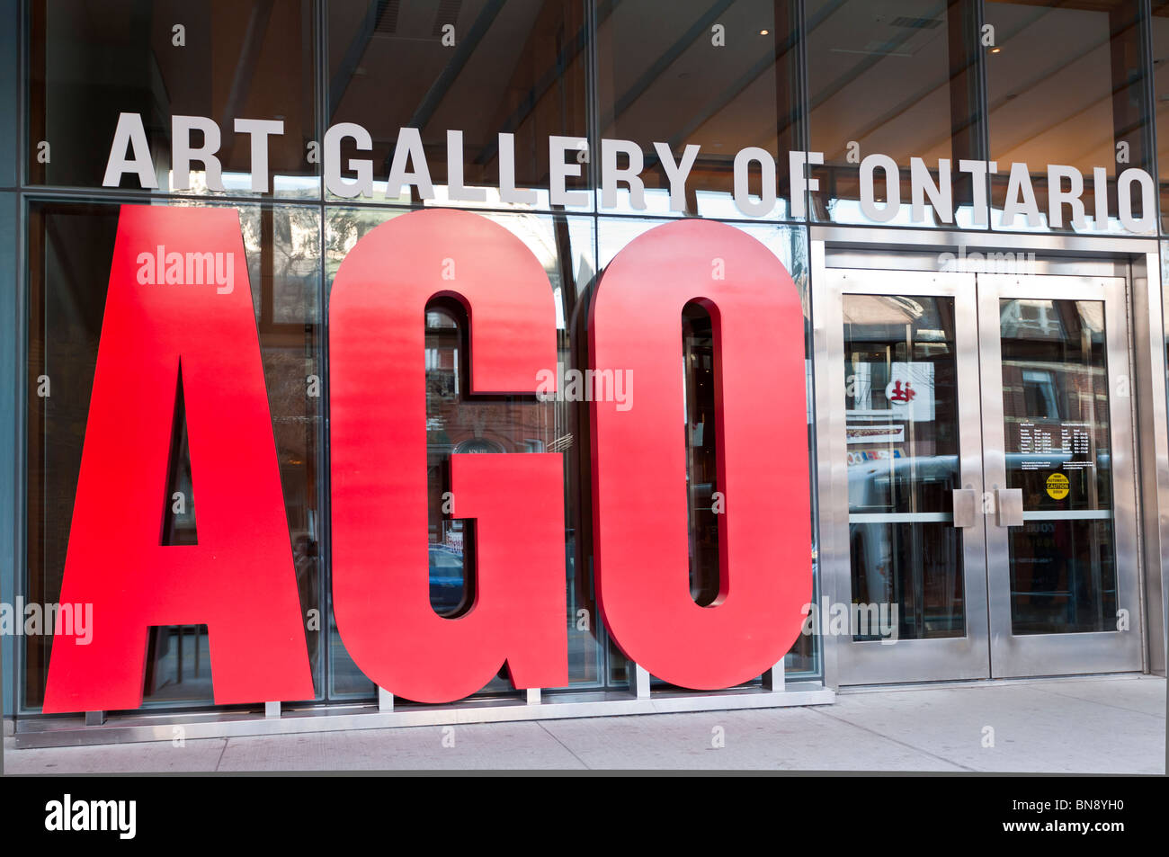 Entrance to the AGO, Art Gallery of Ontario, Toronto, Ontario Stock ...