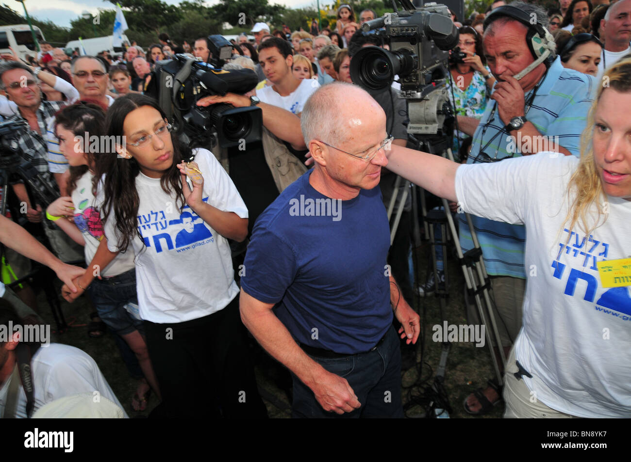 Noam Shalit, Father of the abducted Israeli soldier, Gilad Shalit Stock ...