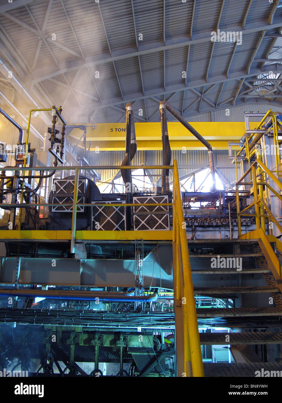 A glass product production line Stock Photo - Alamy