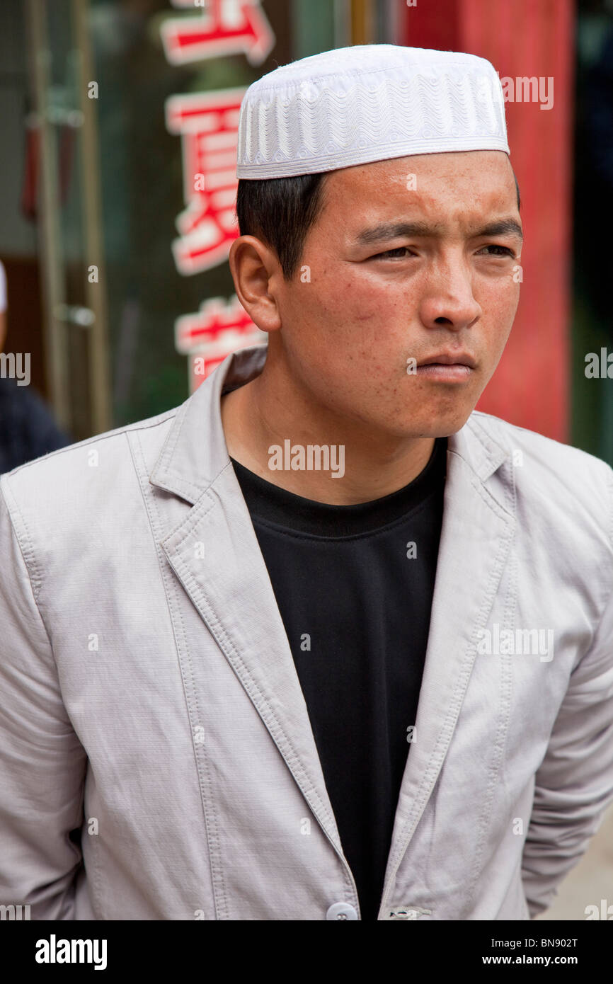 Muslim man in Lhasa, Tibet Stock Photo - Alamy