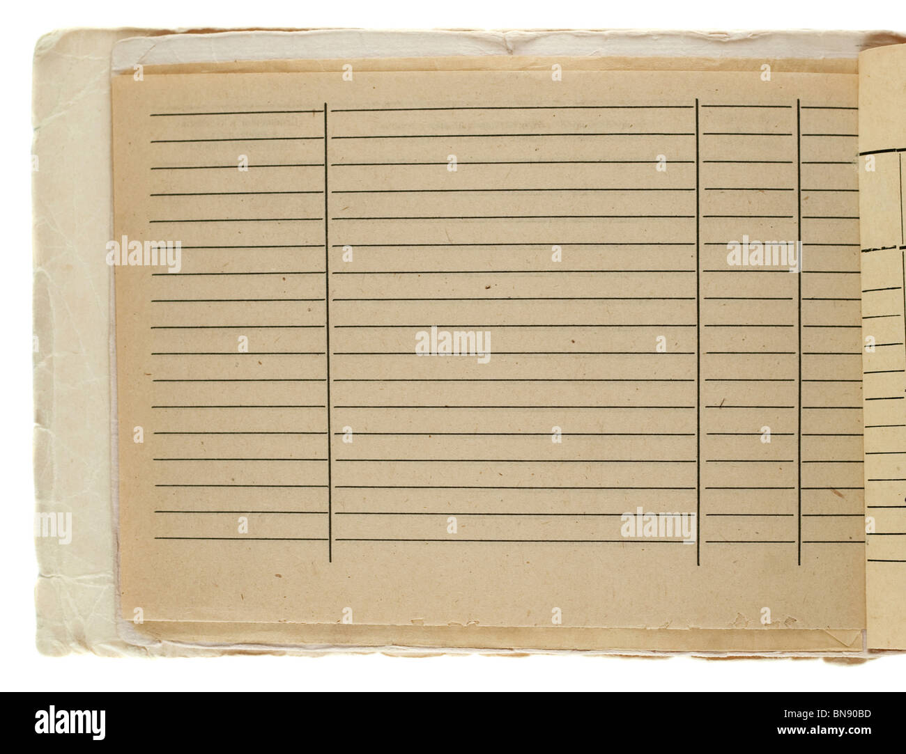 Old lined paper hi-res stock photography and images - Alamy