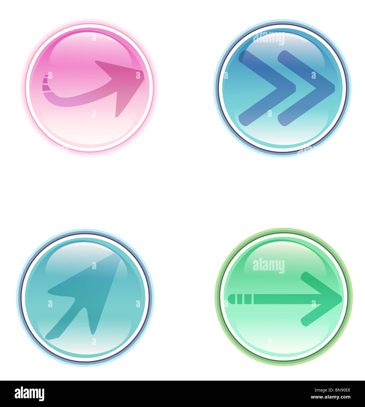 Arrow button hi-res stock photography and images - Alamy