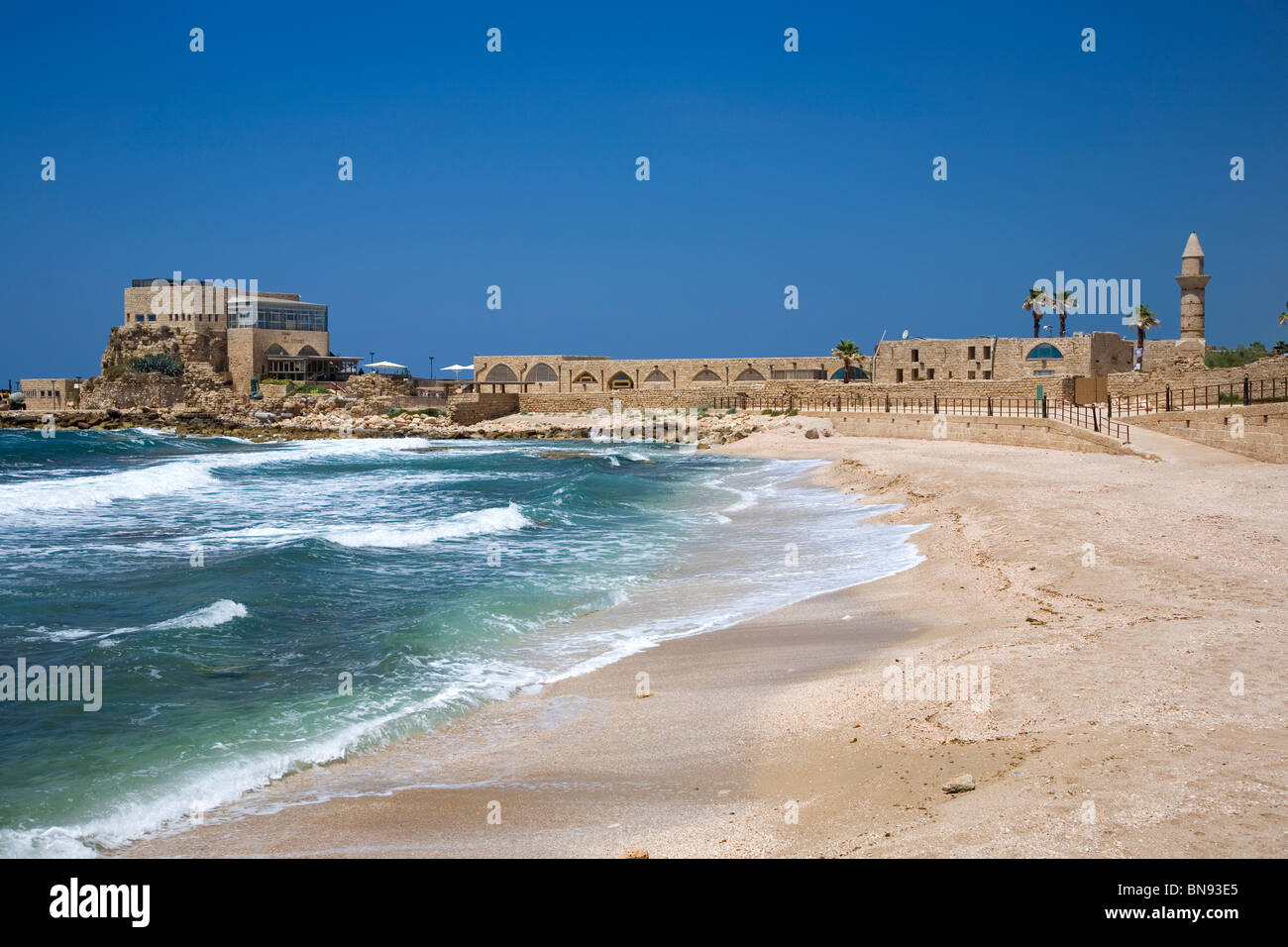 The Bay at Caesarea - Israel Stock Photo - Alamy