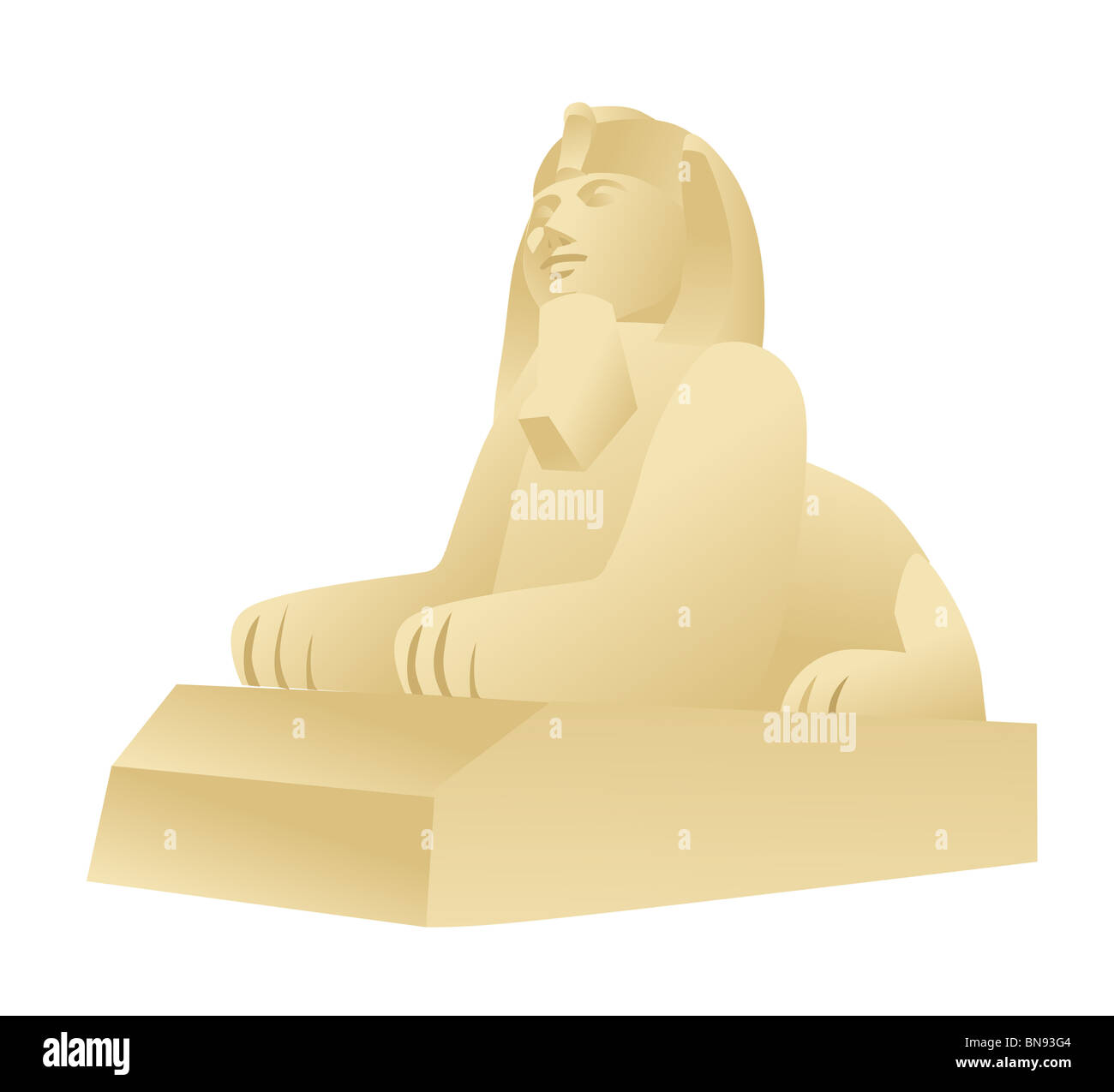 Sphinx isolate on the white background Stock Photo - Alamy