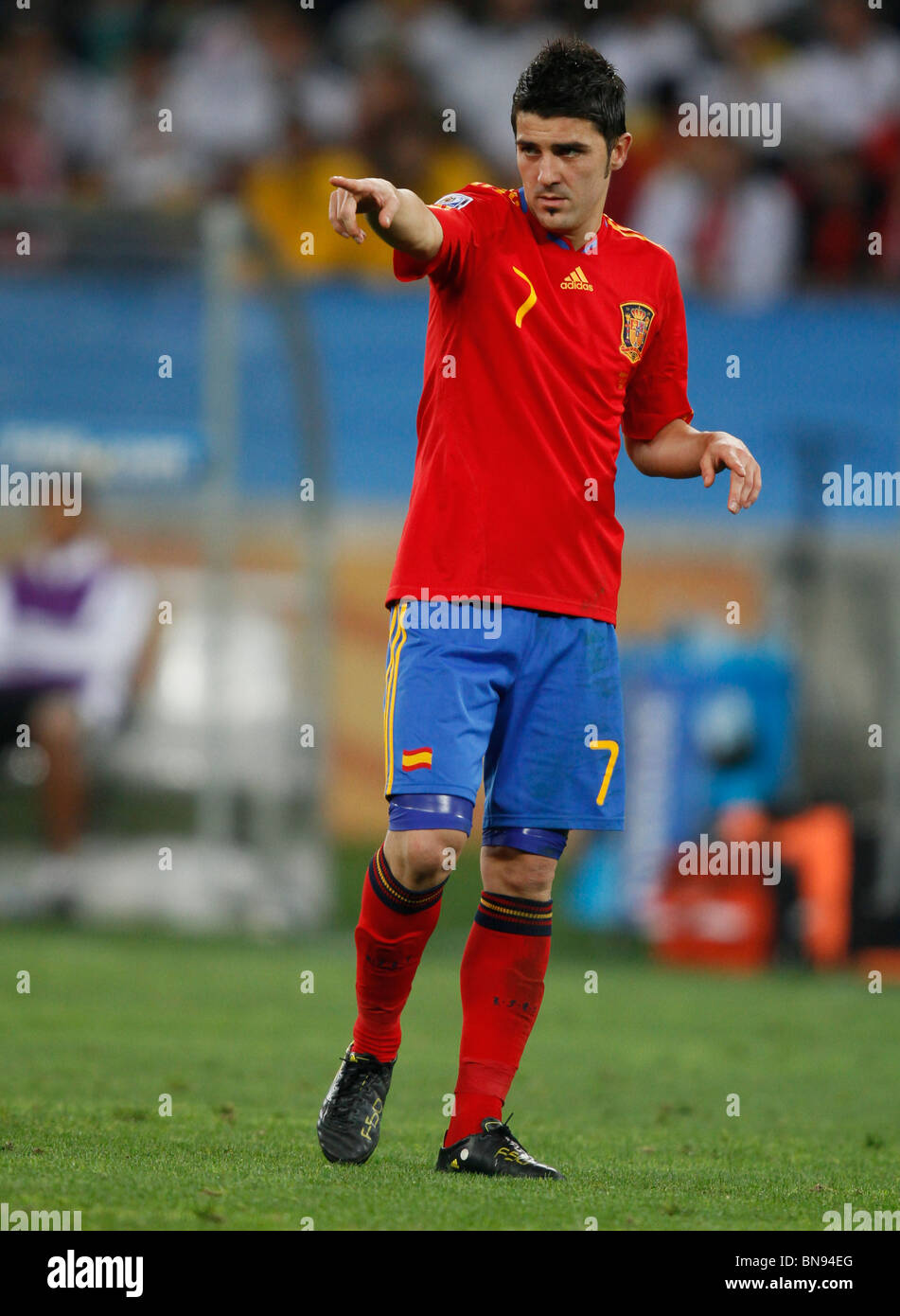 DAVID VILLA GERMANY V SPAIN DURBAN STADIUM DURBAN SOUTH AFRICA 07 July ...